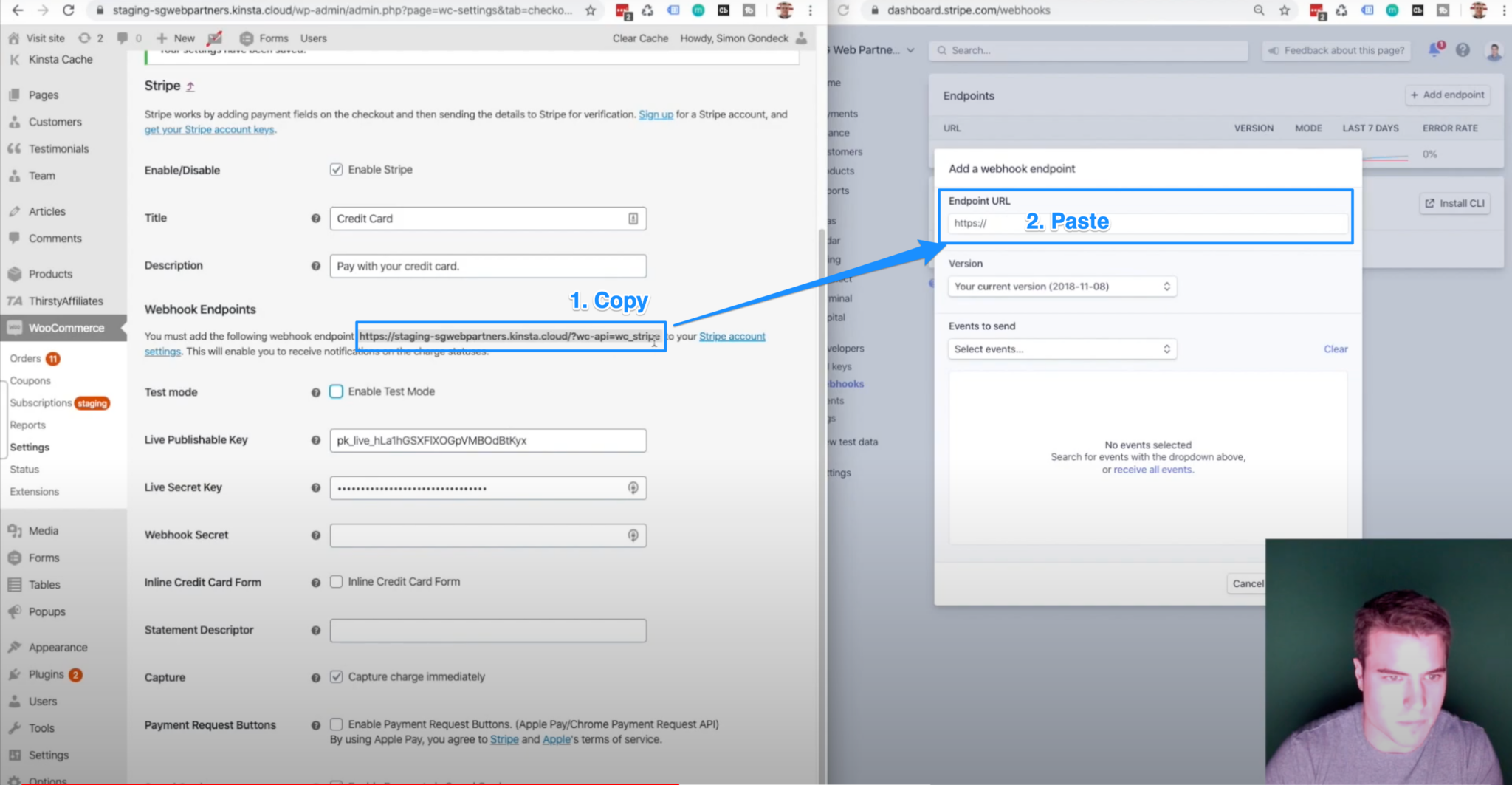 How to setup Stripe (live and test mode) in WooCommerce?