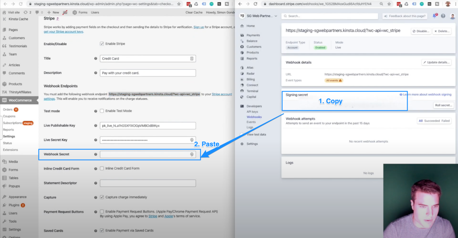 How to setup Stripe (live and test mode) in WooCommerce?