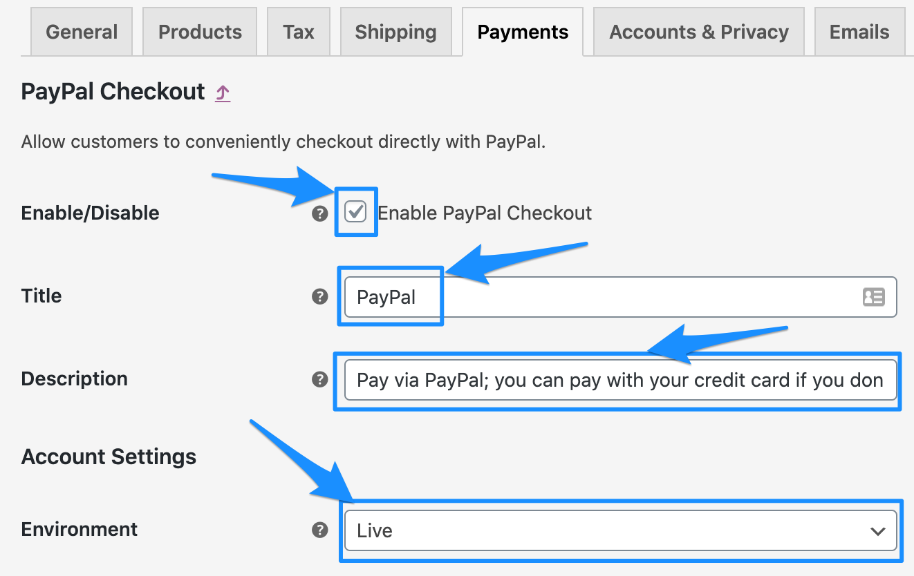 How To Setup Paypal Express Checkout In Woocommerce
